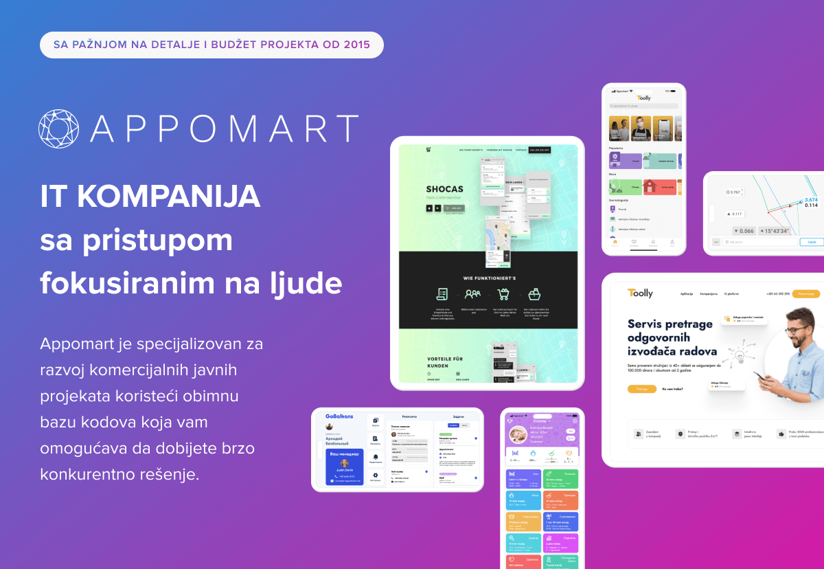 Izrada iOS i Android mobilnih aplikacija, web servisa i serverskog dela ...
